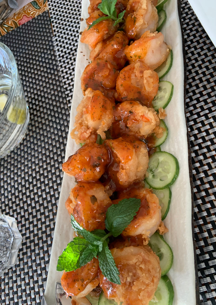 Friterede Tiger-rejer med sort chilipaste – Kina i Søborg